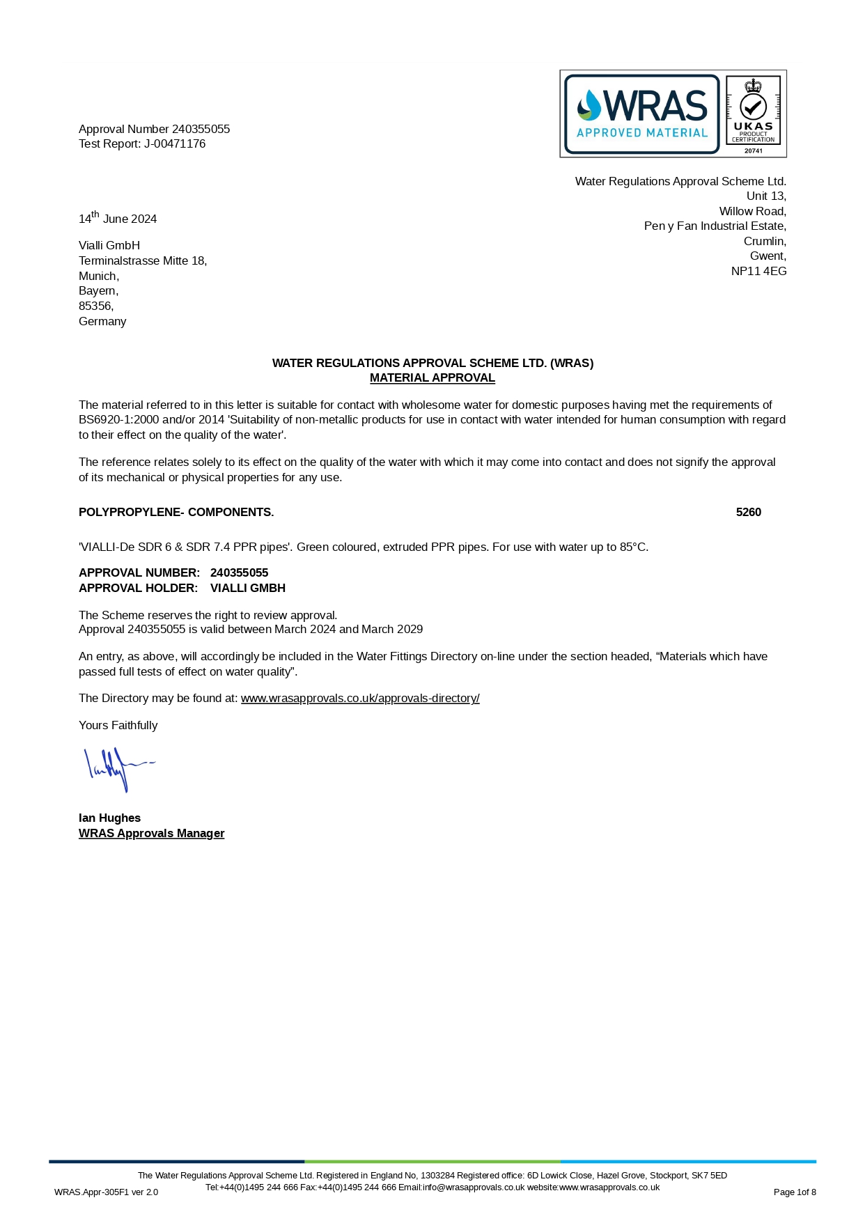 Vialli GmbH PPR & PEX Pipes & Fittings Manufacturer